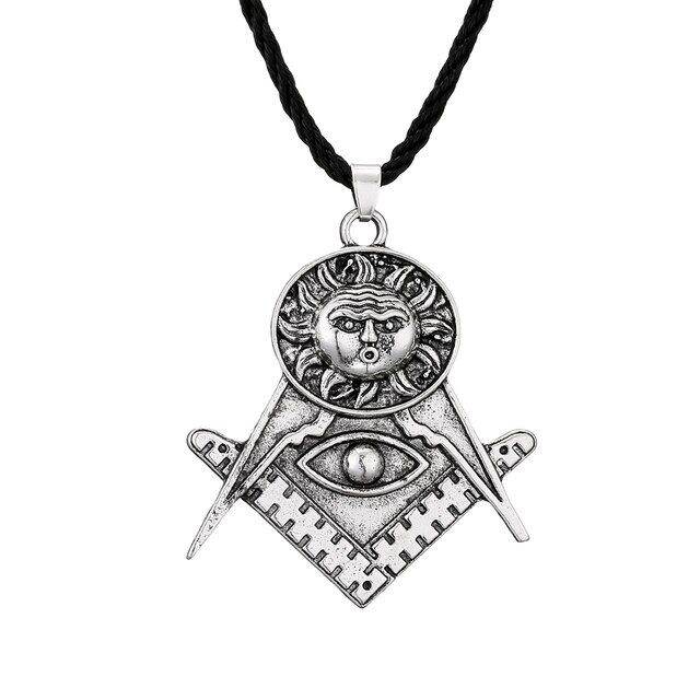 Masonic Pendant With Sun Masonic Freemasonry Jewelry Symbol Templar ...