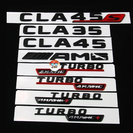 Mercedes Benz AMG Logo AMG Emblem CLA45 GLA45 TURBO 4MATIC+ 4MATIC Logo ...