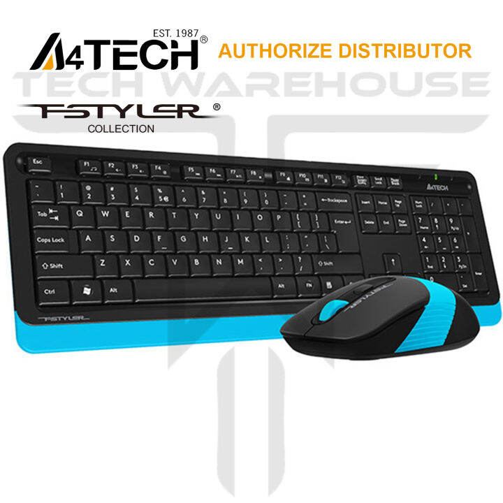 A4TECH FSTYLER FG1010 2.4G Wireless Keyboard And Mouse Set | Lazada PH