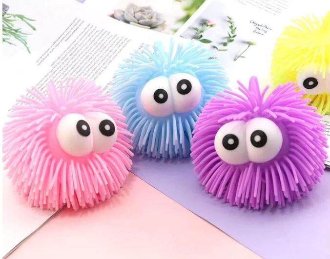 Stress Reliever Flashing Puffer Ball Hedgehog Design Creative Toys ...