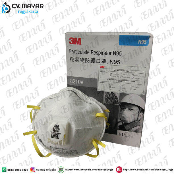 3M Masker 8210 Valve N95 Respirator | Lazada Indonesia