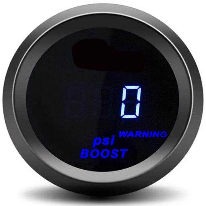 Auto Turbo Boost Gauge 2'' 52MM -14~30 PSI Blue Digital Led Turbo Boost Meter sensor boost ...