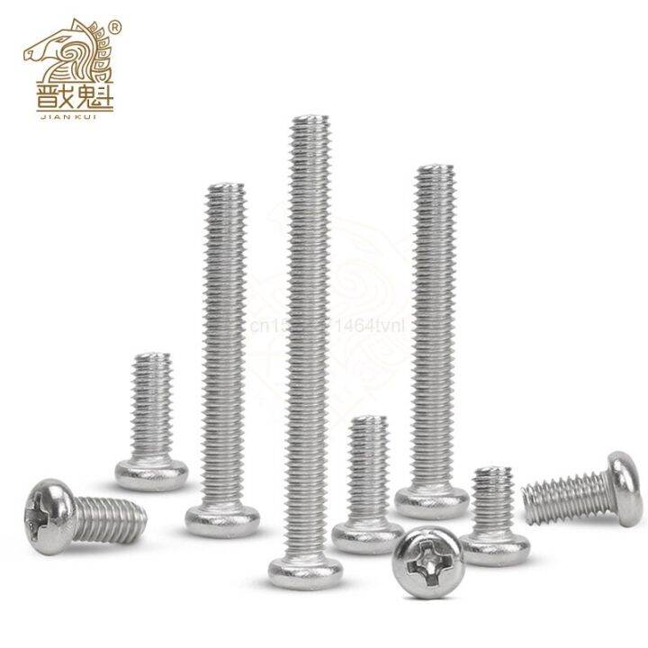 1 10/50 M2 M2.5 M3 M3.5 M4 M5 M6 M8 A2 304 Stainless Steel Cross Round ...