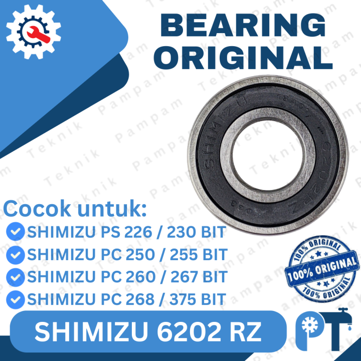 GENUINE PART - BEARING 6202 RZ SHIMIZU PS 226 230 PC 250 255 260 267 ...