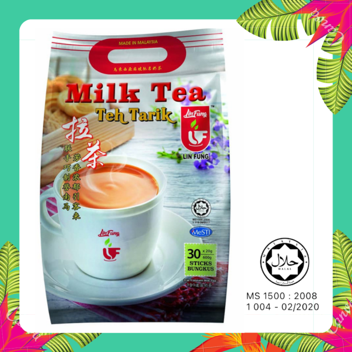 LIN FUNG Teh Tarik 3 In 1 Teh Susu Instant Milk Tea 30 Sachets X 20g ...