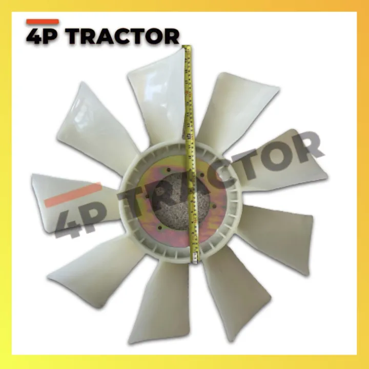 ใบพัดลม CAT320C 6รู9ใบ FAN 320C อะไหล่รถแทรคเตอร์ CAT KOMATSU KOBELCO ...