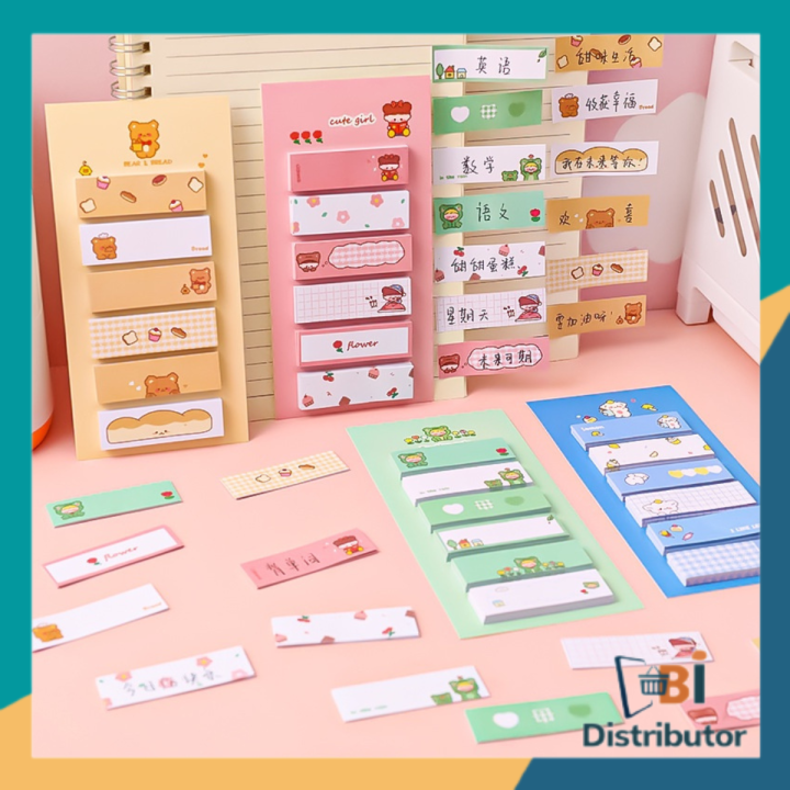 DBI Sticky Notes Lucu 6IN1 Tempelan Kertas Catatan 120 Lembar Notes ...