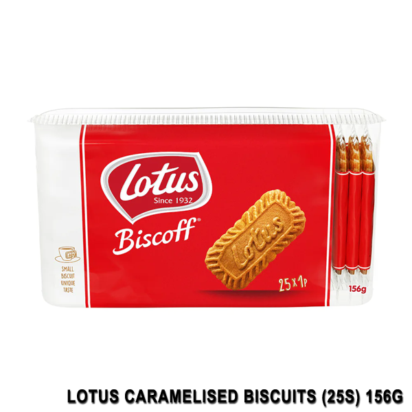 Lotus Biscoff Caramelised Biscuit 25s (156g) | Lazada
