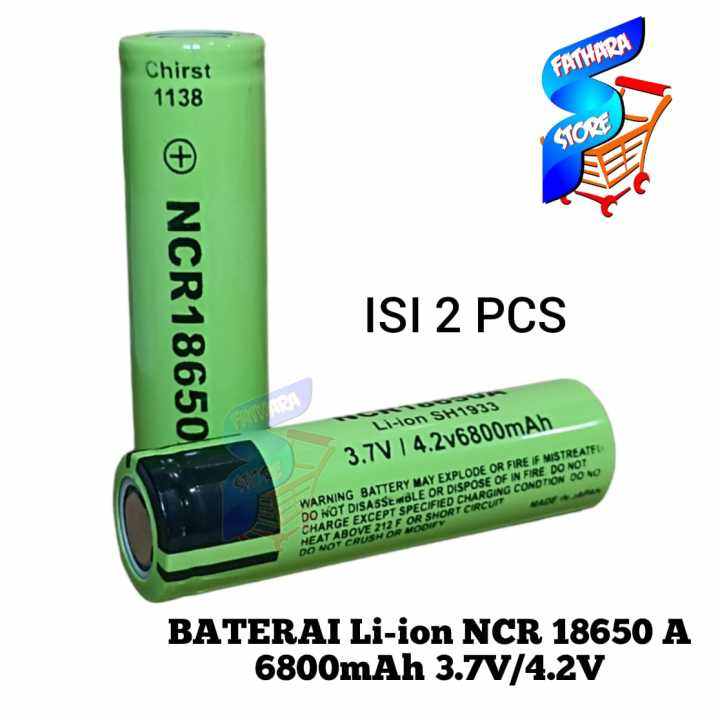 Baterai 18650 Rechargeable/Cas Li-ION 6800mAh-3.7v/4.2v Harga 2 PCS | Lazada Indonesia