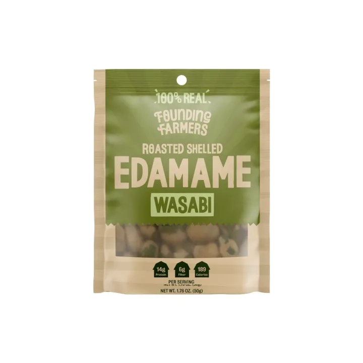 Founding Farmers Roasted Edamame in Wasabi 50g | Lazada PH