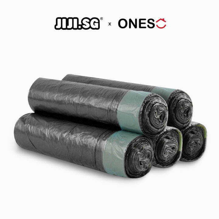 (JIJI.SG x ONES) AINO Trash Bag with Drawstring (75pcs) / Garbage Bag ...
