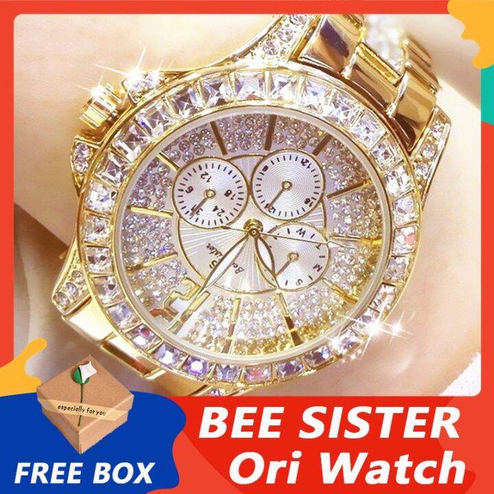 BS Bee Sister Original Jam Tangan Wanita Diamond Women Quartz Watch New ...