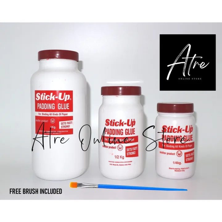 ]u!Stick Up Padding Glue RED for notepad and receipts FREE BRUSH ...