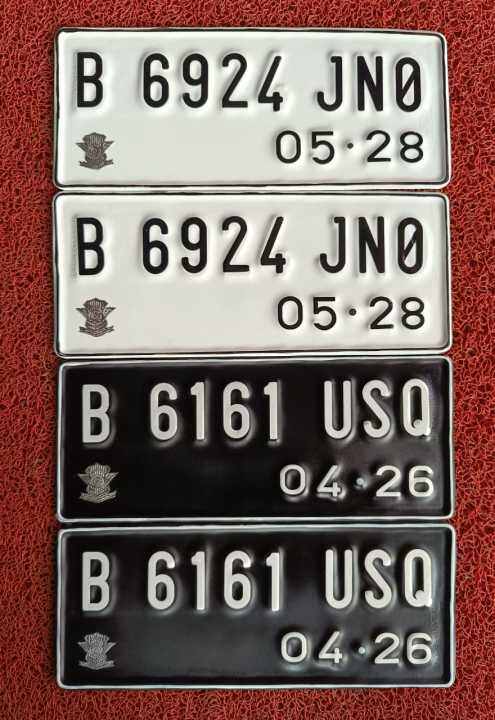 PLAT NOMOR MOTOR STANDAR DENGAN LOGO KORLANTAS | Lazada Indonesia