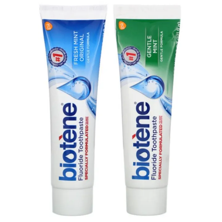 Biotene Dental Products Fluoride Toothpaste, Gentle Mint Original ...