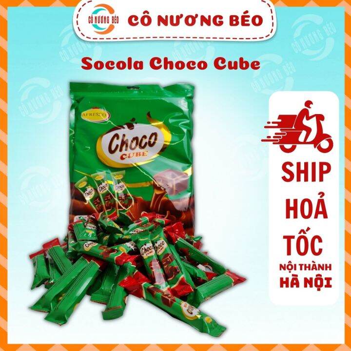 Kẹo socola Choco Cube thanh 5 viên bánh kẹo tết đồ ăn vặt cô nương béo ...