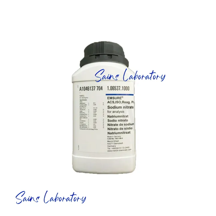 Sodium Nitrate 1 Kg Merck NaNO3 Natrium Nitrate Serbuk Merck Analysis ...
