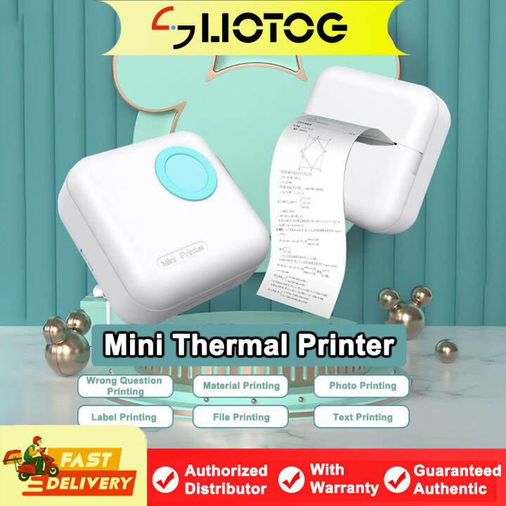 LIOTOG M2 Bluetooth Thermal Printer Label Printer Mini Printer Paper ...