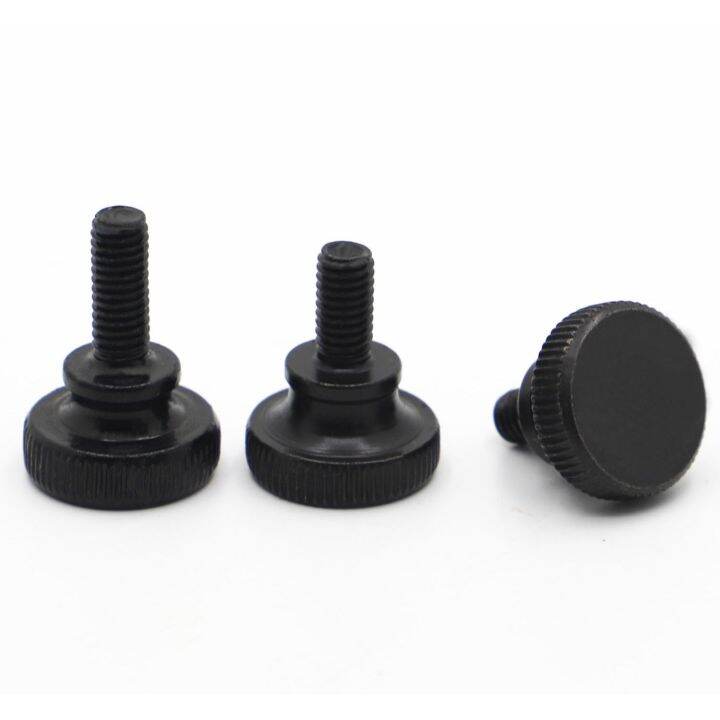 GB834 Black Steel Knurl High Step Head Hand Tighten Thumb Screw M3 M4 M5 M6 M8 M10 Curtain Wall ...