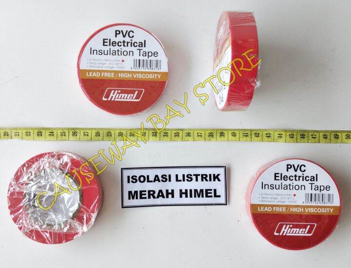 ISOLASI LISTRIK MERAH HIMEL | Lazada Indonesia