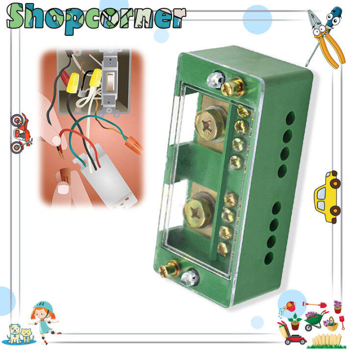 2 IN 4/8 Terminal Junction Box Wire Connector Box Junction Box Terminal ...