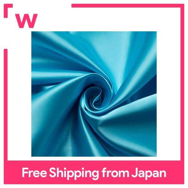 Toray Silook ผ้าซาตินประมาณ122ซม. X 2ม. ตัด Col.112สีฟ้า T880-2 ...