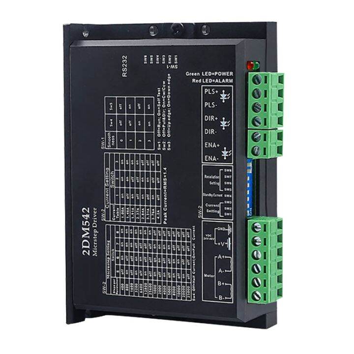 Stepper Motor Driver Motor Driver 2DM542 2 Phase Output 4A for 57mm4 ...