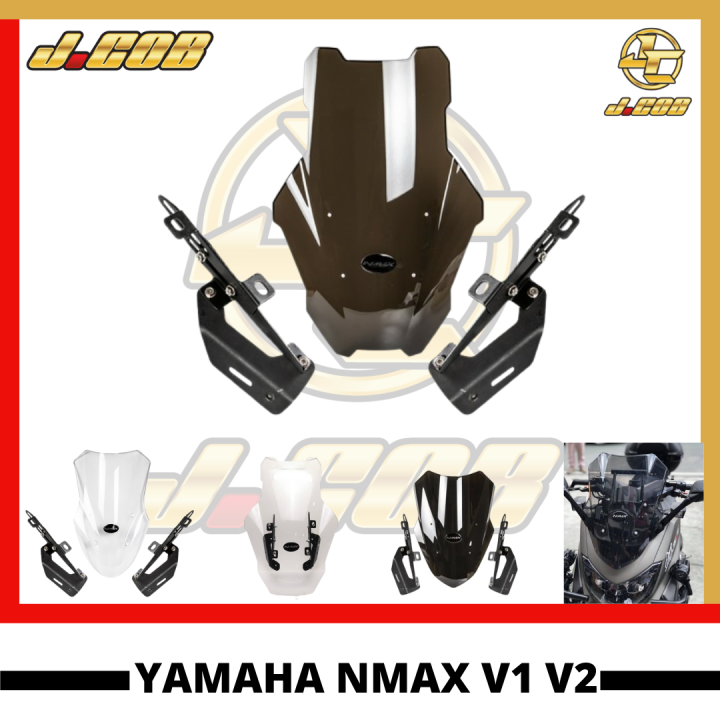 Yamaha Nmax 2020 v1 v2 Nemo TST windshield with adjustable bracket 1 ...