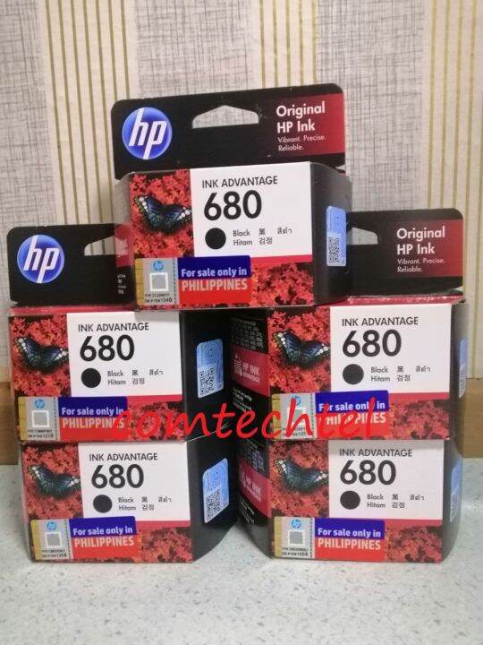 Genuine Cartidge 680 Black, Tri color Sealed with Box for Hp Printer ...