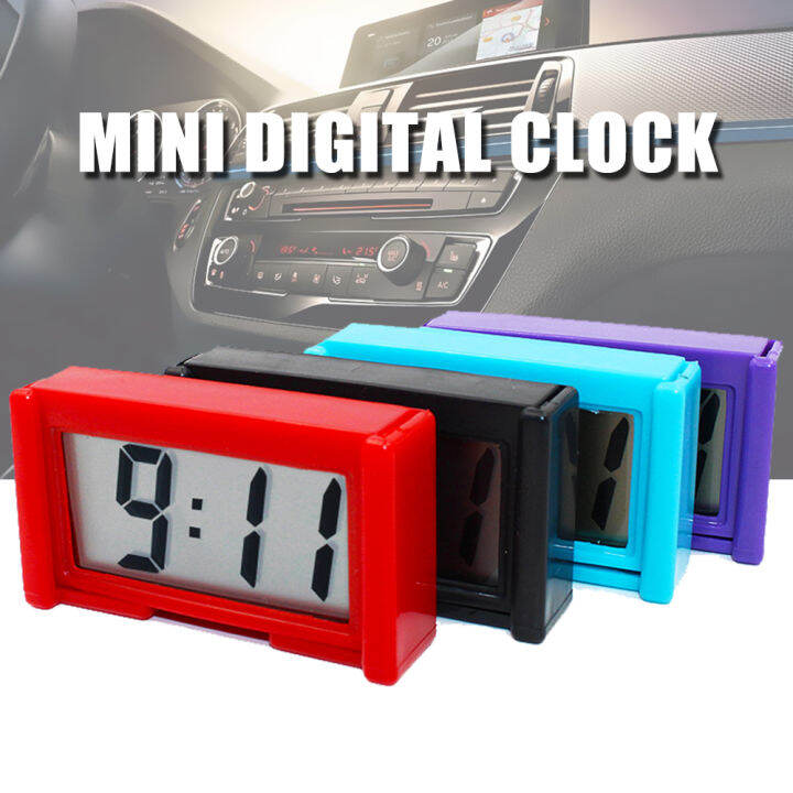 Portable Electronic Car Interior LCD Screen Digital Clock Table Clock ...