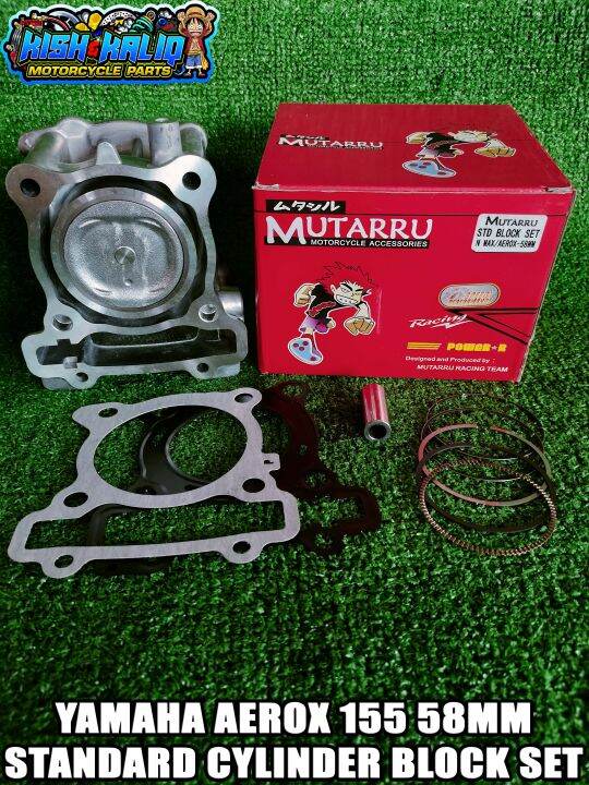 MUTARRU YAMAHA AEROX 155 58MM STANDARD CYLINDER BLOCK SET | Lazada PH