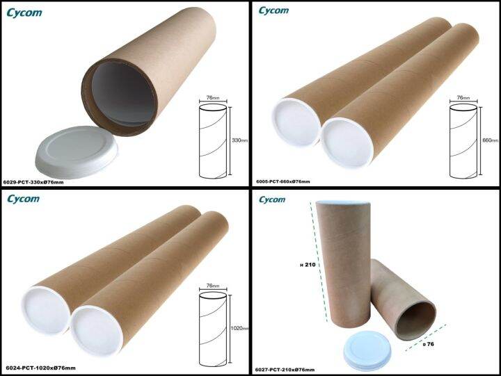 Kraft Paper Tube Roll Poster Tube Storage Cylinder Container Cardboard ...