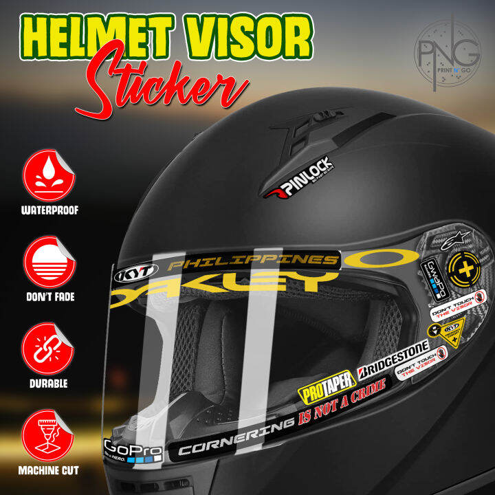 PNG HNJ Visor/Helmet Vinyl Sticker for Visor and Helmet Anti-Fade with ...