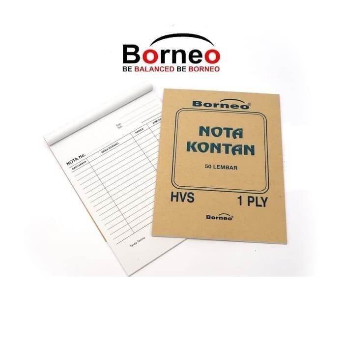 Buku Nota Besar 50 Lembar 1 Ply Kontan Borneo Notes Jualan Jual Toko ...