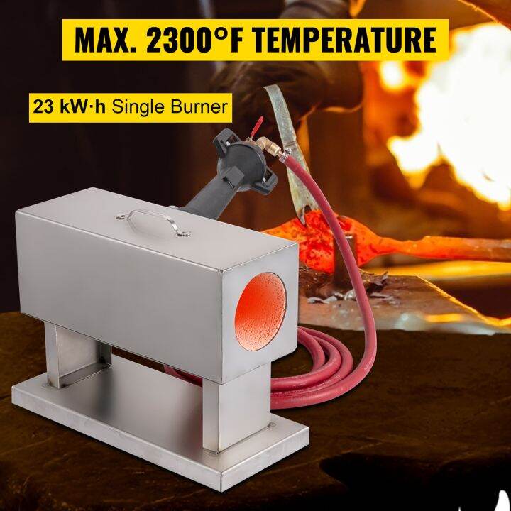 VEVOR Gas Propane Forge Blacksmithing Furnace Portable Single Burner ...