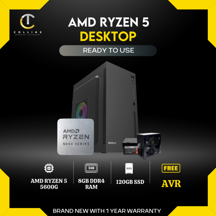 [ CUSTOM GAMING PC BUILD ] AMD RYZEN 5 5600G Desktop | Ready to Use ...