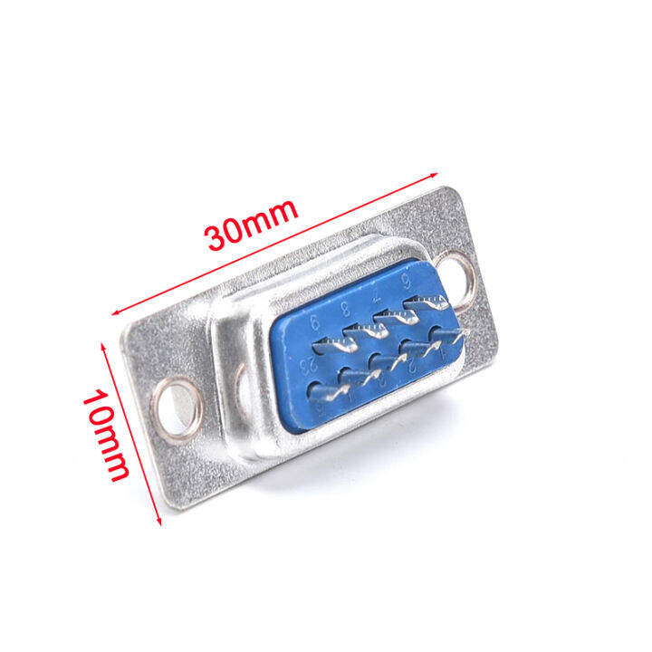 Graceful 10PCS RS232 Serial Port Connector DB9 Female Socket Plug ...