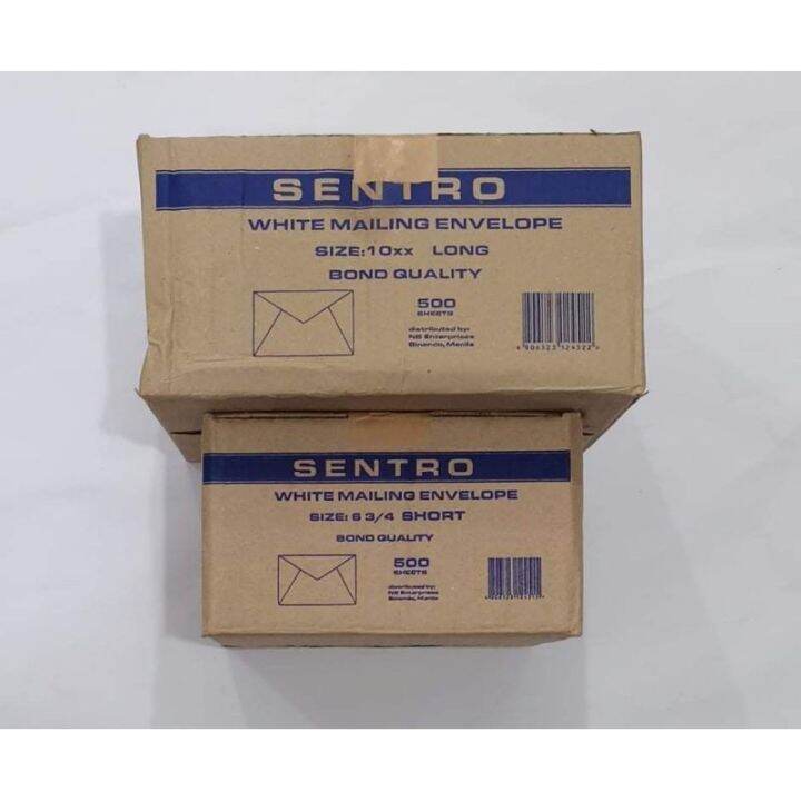 stationery Envelope / White Mailing / Sobre / Long and Short / 500 pcs ...