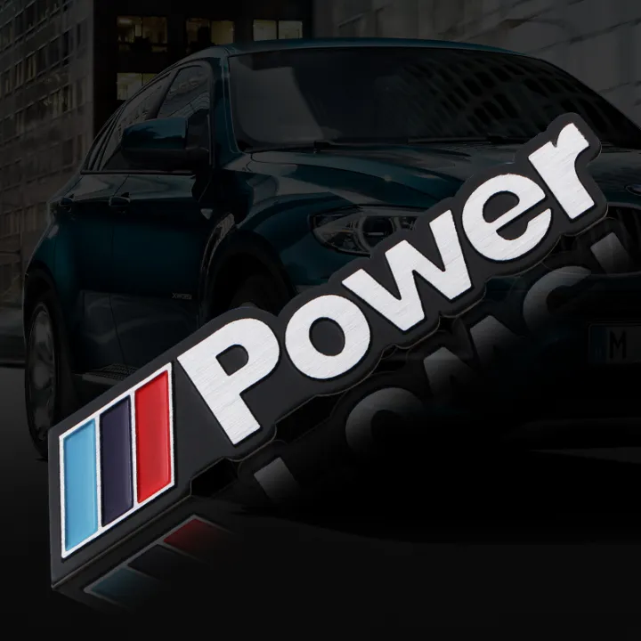 1PCS M3 M5 Power Badge Labeling Car Body Sticker for BMW M 3 4 5 6 7 E ...