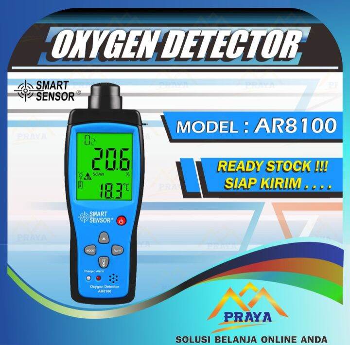 OKSIGEN Detector Analyzer Smart Sensor AR8100 Handheld O2 Oxygen Meter ...