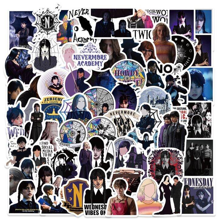 70 pcs Wednesday TV Series Waterproof Stickers | Lazada.co.th