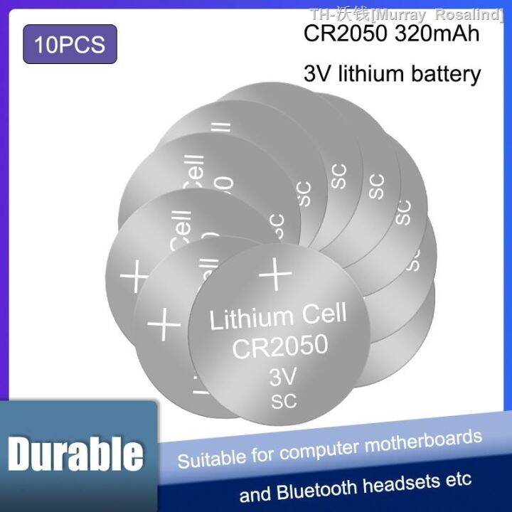 10PCS 3V 320mAh Button lithium Battery CR2050 2050 high temperature ...