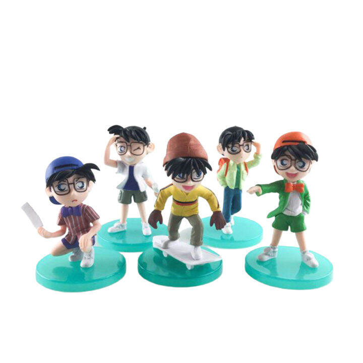 Microgood 5ชิ้นนักสืบ Conan รุ่นสดใสแสดงออกป้องกันรอยขีดข่วนแข็งนักสืบโคนันคอลเลกชันอะนิเมะของ ...