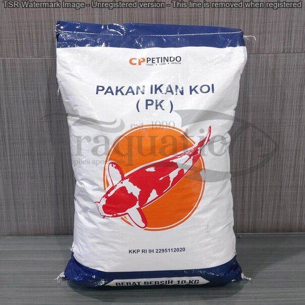 CP PAKAN IKAN KOI PK 2 MERAH PK-2 PK2 UK. 2MM KARUNG 10KG 10 KG PAKAN ...