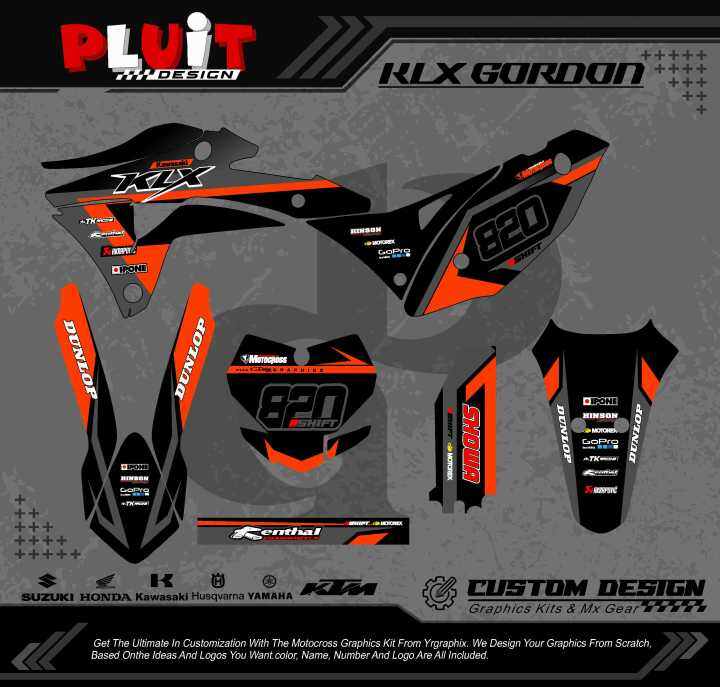 Decal Klx Gordon Full Body Stiker Klx Gordon Full Body Dekal Klx Gordon ...