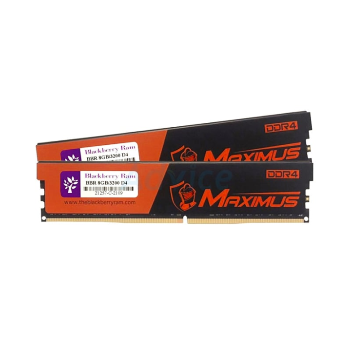 RAM DDR4(3200) 16GB (8GBX2) BLACKBERRY MAXIMUS | Lazada.co.th