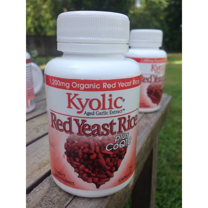 Kyolic® Aged Garlic Extract + Organic Red Yeast Rice Plus CoQ10, 75 ...