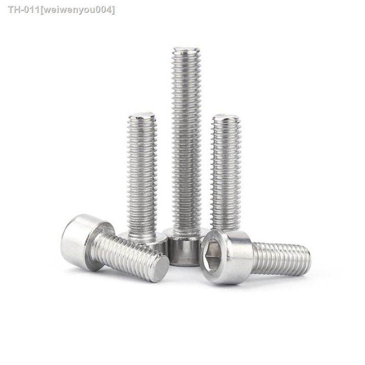 3/50Pcs M1.6 M2 M2.5 M3 M3.5 M4 M5 M6 M8 GB70.1 304 Stainless Steel Hexagon Hex Socket Smooth ...