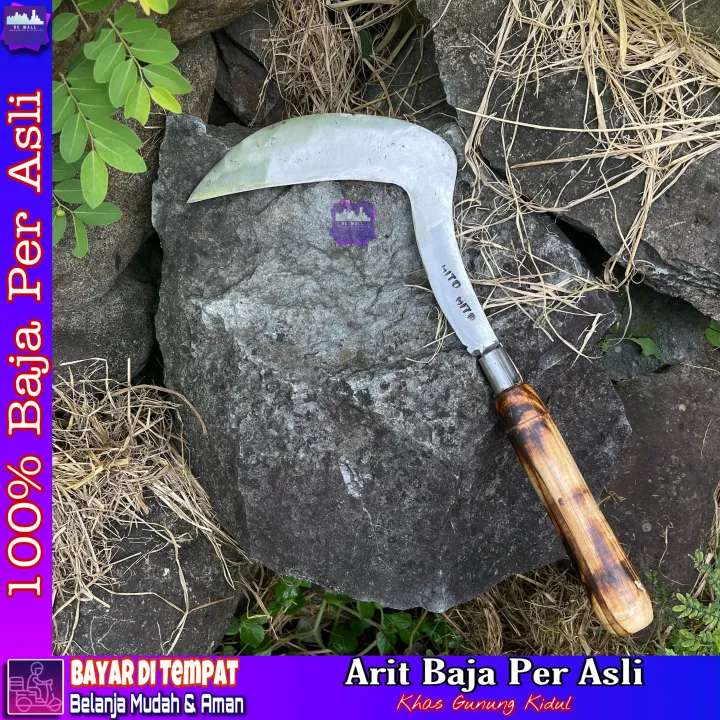 Arit Sabit Baja Per Asli Super Tajam Sabit Kebun Babat Alang Alang Arit ...