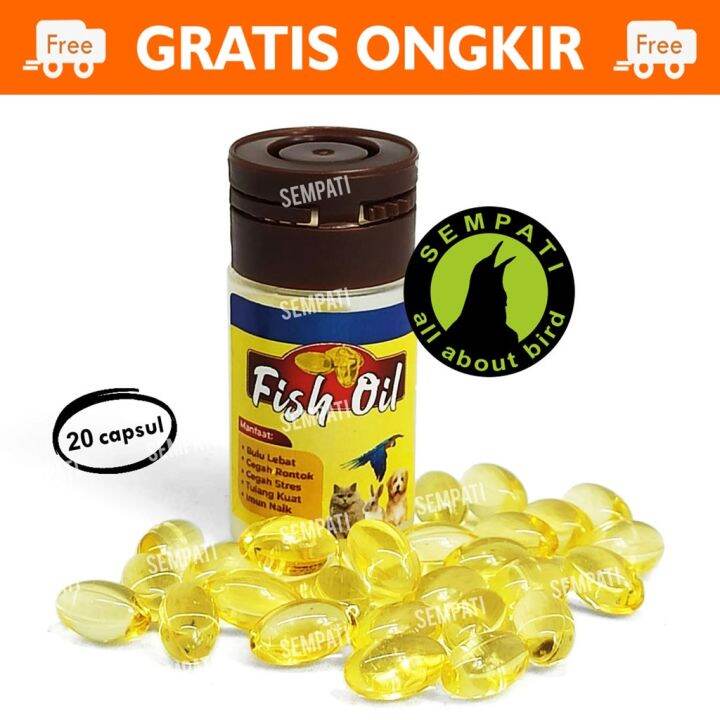 Minyak Ikan Fish Oil Natural Extract Minyak Ikan Vitamin Obat Hewan ...